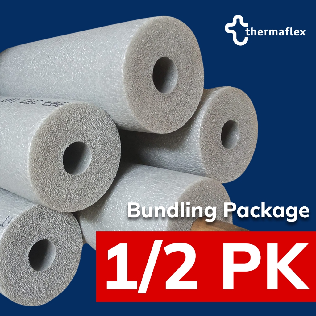 Jual [Paket Bundling] Thermaflex Busa Insulasi Pembungkus Pipa AC 1/2 ...