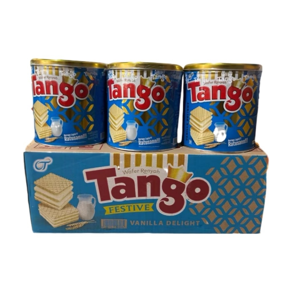 Jual Tango Wafer Renyah Vanilla Delight Kaleng 240g (1 dus/6 kaleng ...