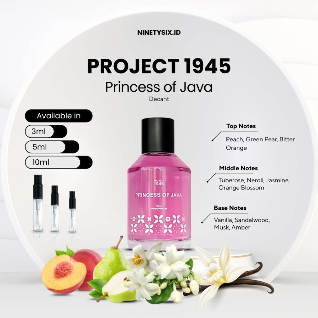 Jual Decant Parfum Project 1945 Princess of Java 3ml 5ml 10ml | Parfum ...