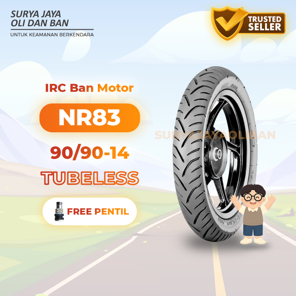 Jual Ban Luar Sepeda Motor IRC NR-83 90/90-14 Tubeless TL / Ban ...