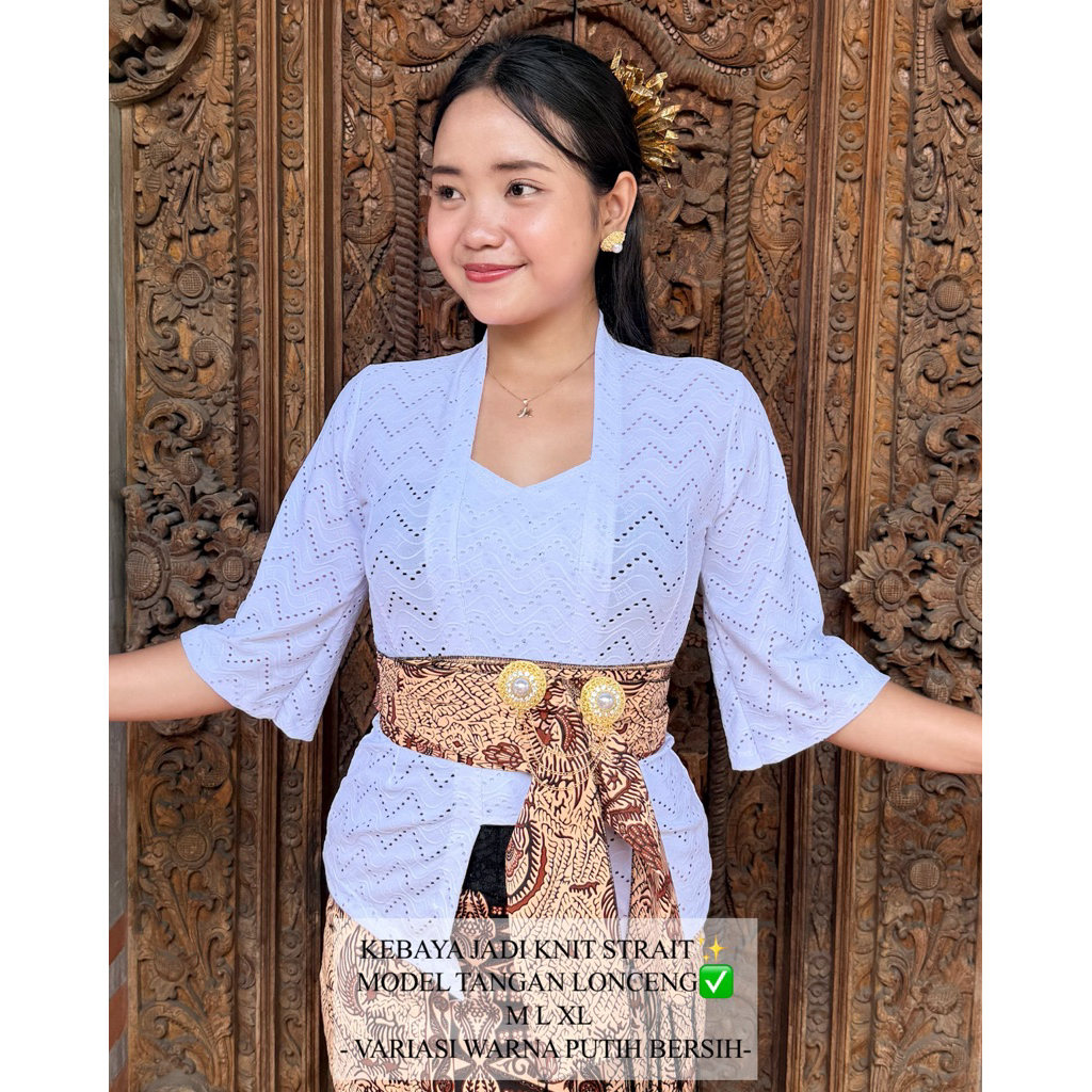Jual DONAKEBAYABALI | KEBAYA JADI KNIT STRAIT KEKINIAN | Shopee Indonesia