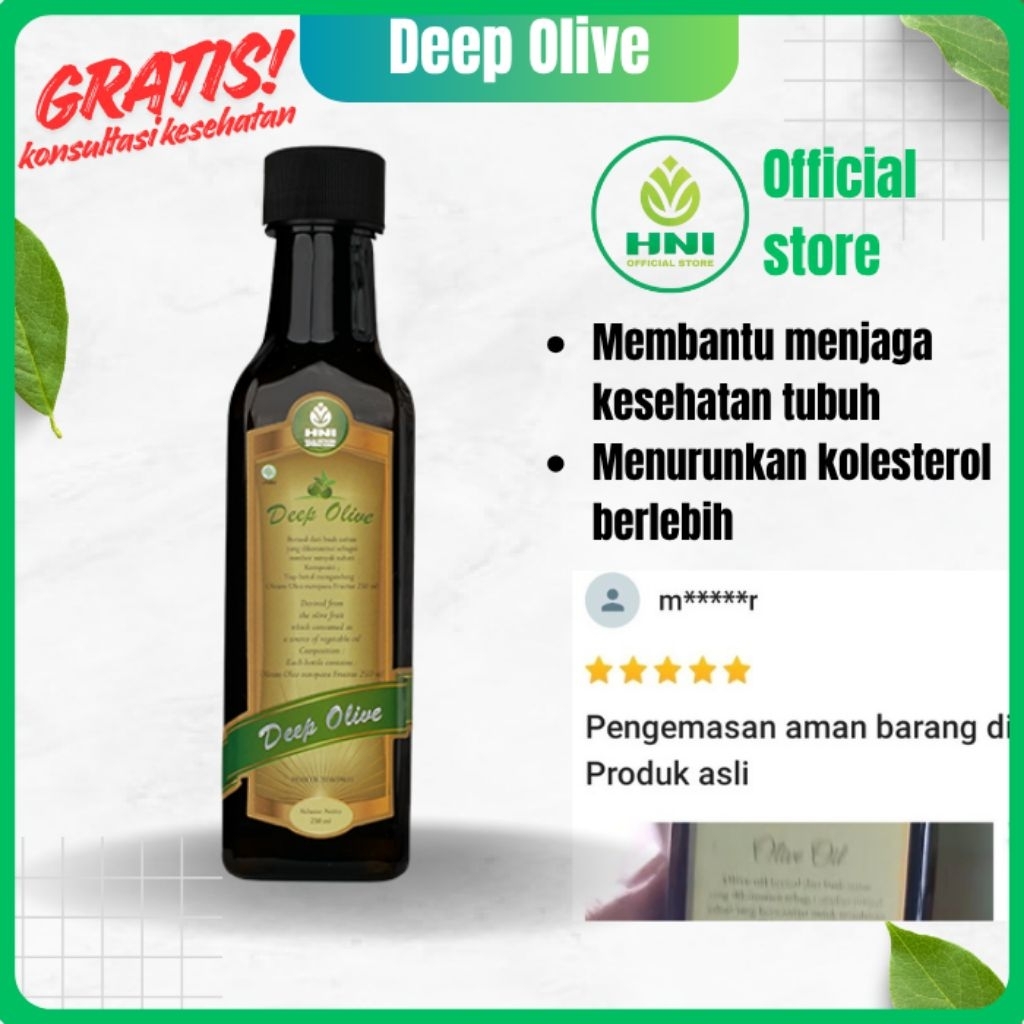 Jual Deep olive hni hpai minyak zaitun asli extra virgin olove oil ...