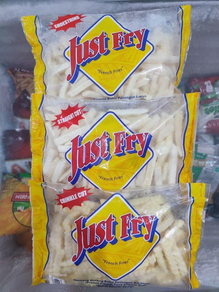 Jual Just Fry French Fries 450gr (Shoestring, Straight Cut, Crinkle Cut ...
