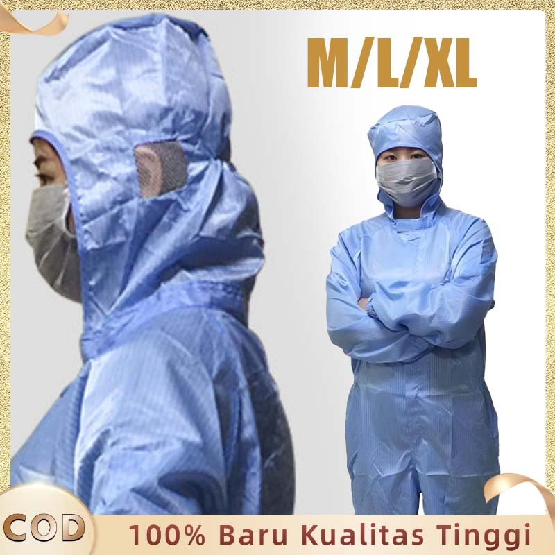 Jual ESD Jumpsuit With Hood Mpsuit Baju Apd Baju ESD Baju Antistatic ...