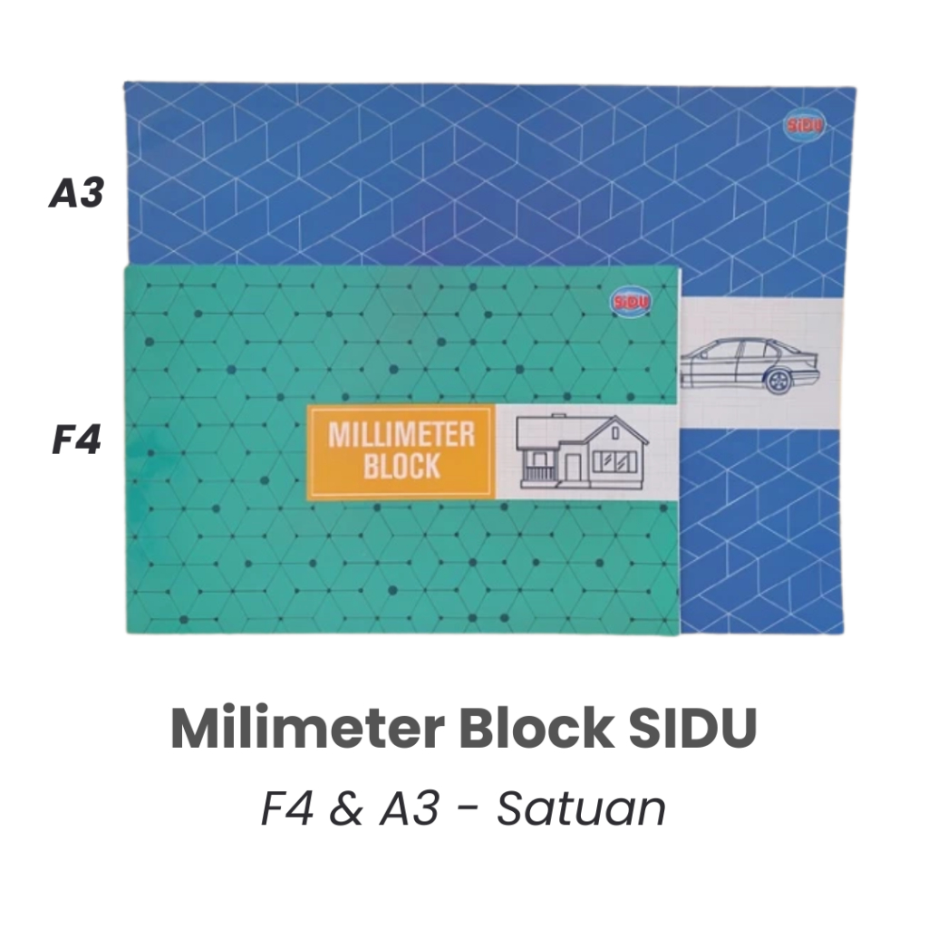 Jual SIDU Millimeter Block A3 F4 Satuan / Buku Milimeter Block Sinar ...