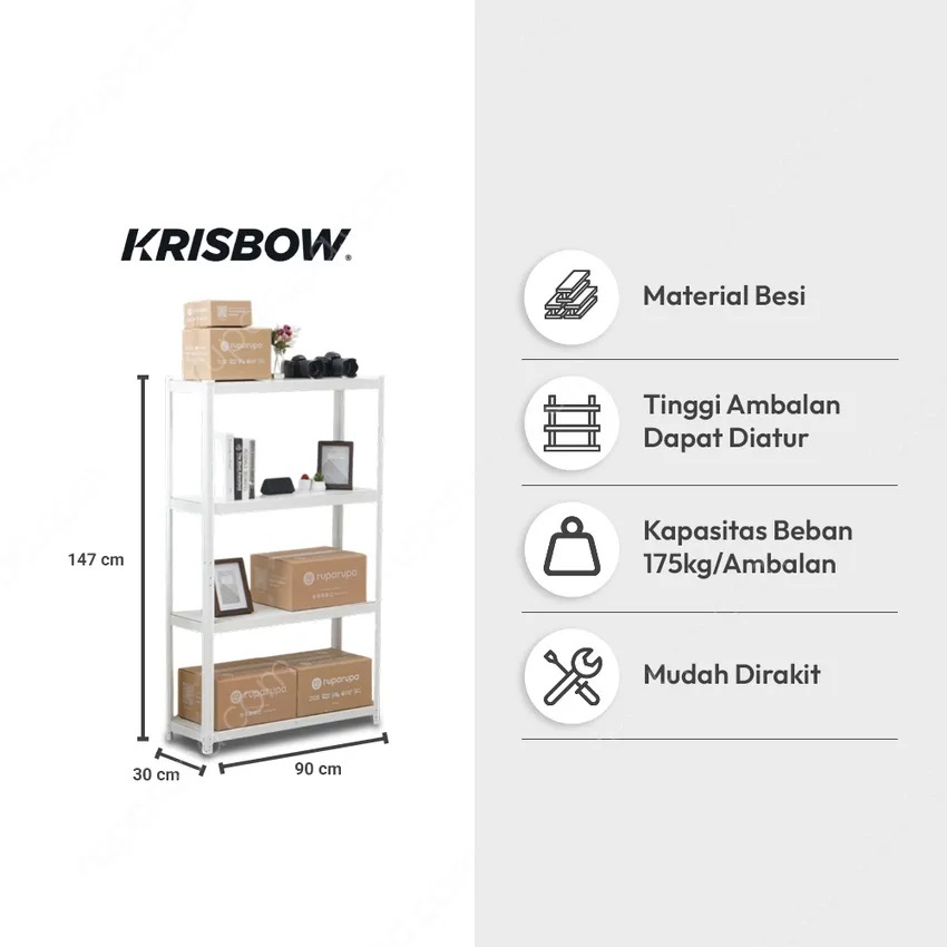Jual Rak Besi Krisbow Terlengkap & Harga Terbaru Mei 2026 | Shopee ...