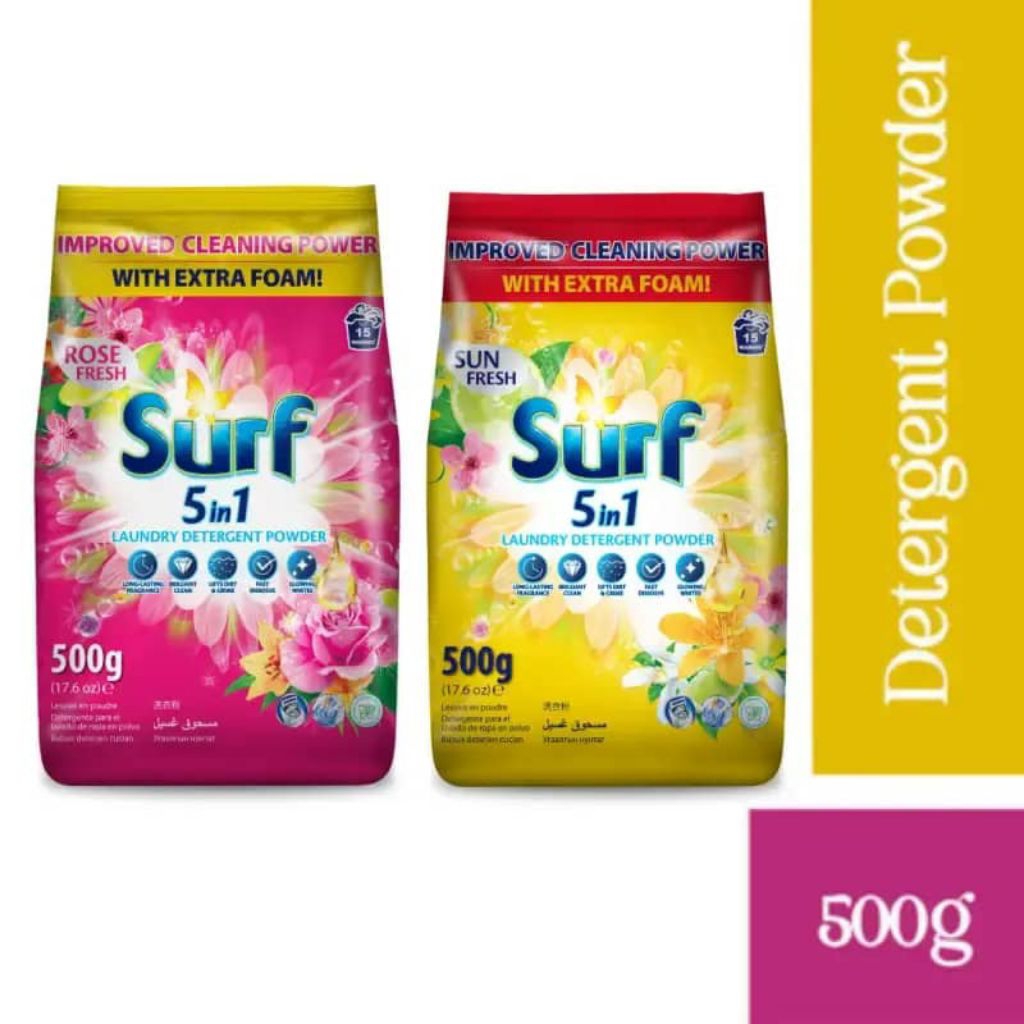 Jual Surf 5in1 Detergent Powder 500g – Rose Fresh / Sun Fresh | Shopee ...