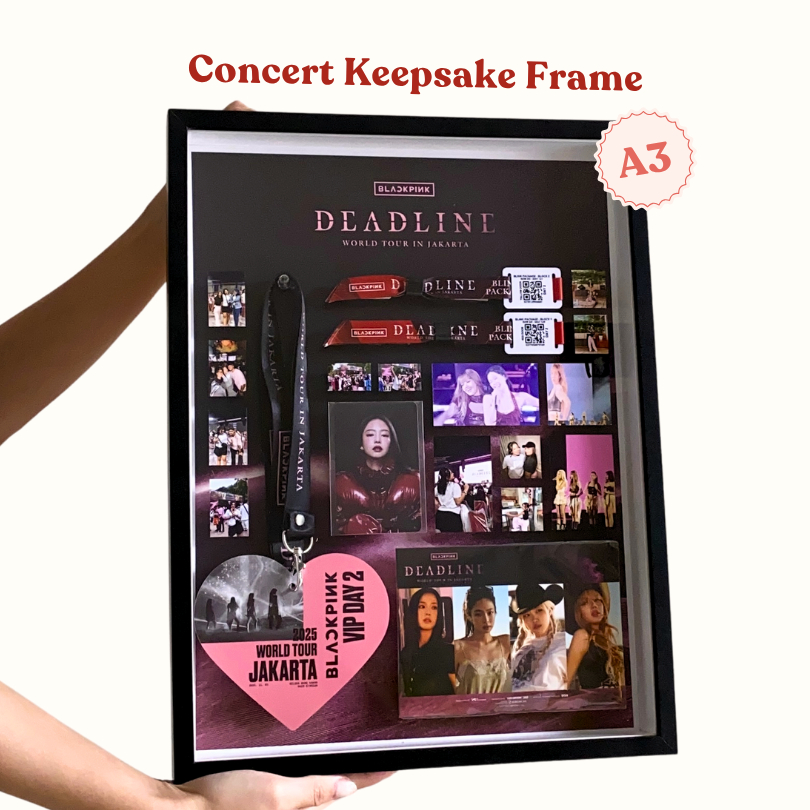 Jual [A3 Concert Keepsake Frame] Custom Frame Kenang-kenangan Konser ...