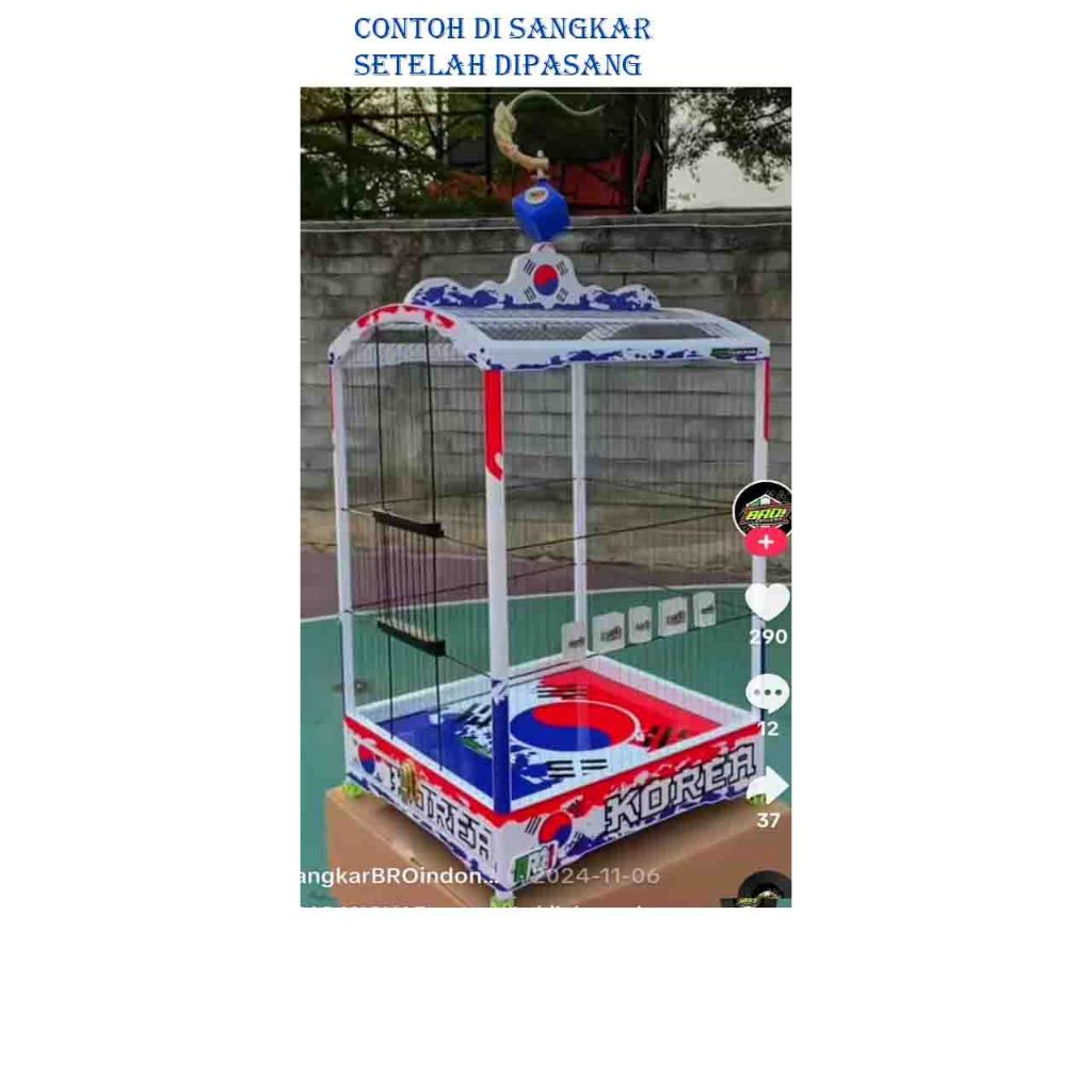 Jual STIKER DECAL SANGKAR BURUNG MOTIF KOREA BISA UNTUK SANGKAR BRO ...