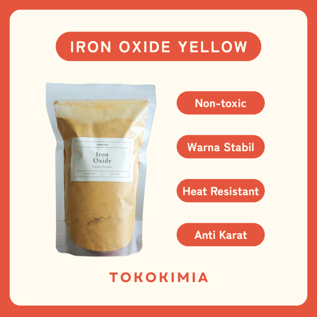 Jual Iron Oxide Yellow - Organic Pigment Powder Pewarna Bubuk Verf Oker ...