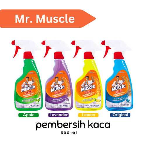Jual PEMBERSIH KACA MR MUSCLE SPRAY 500 ML GLASS CLEANER SEMPROT ...