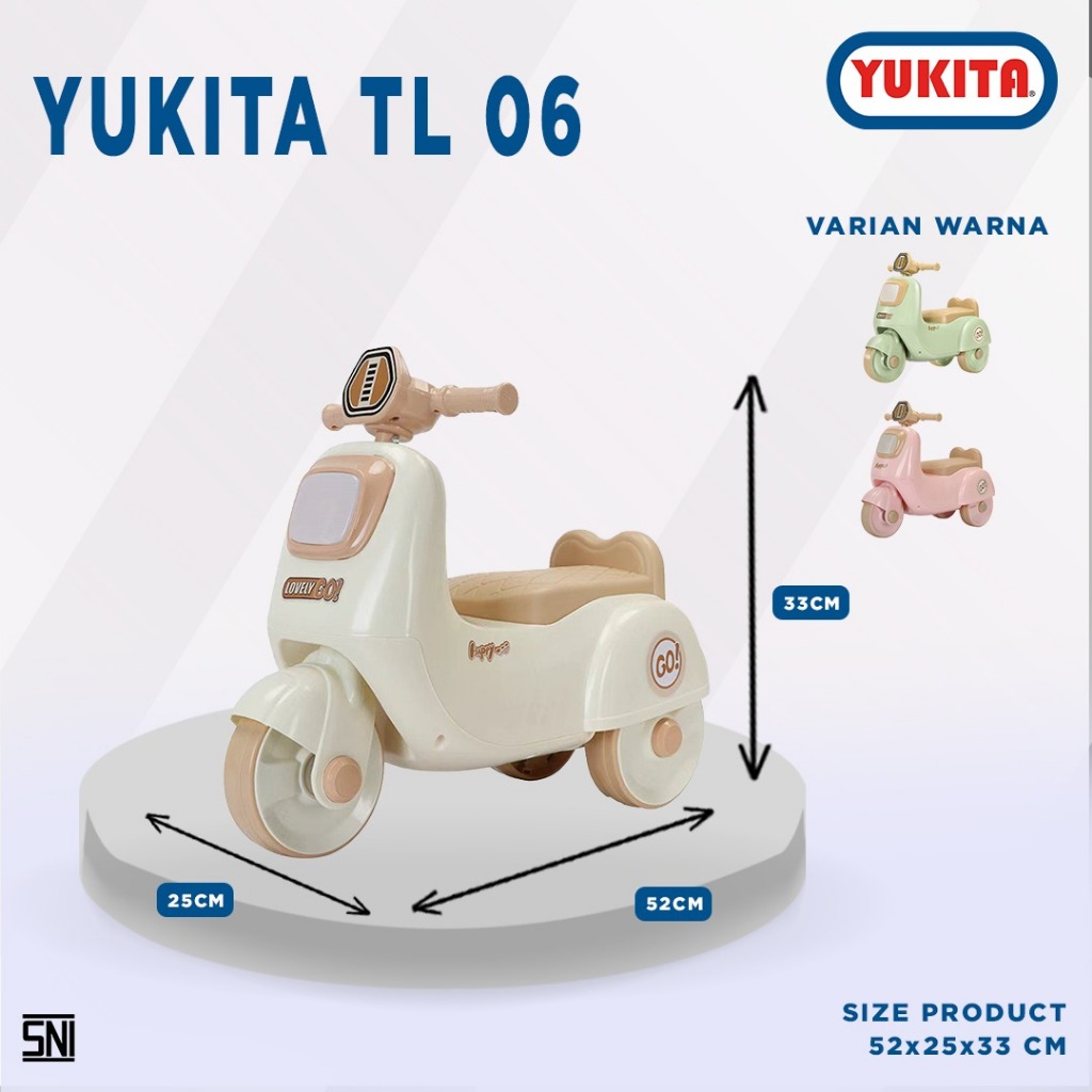 Jual Mainan Anak Mobil Dorong Ride On Yukita TL-06 Cute Push Toys ...
