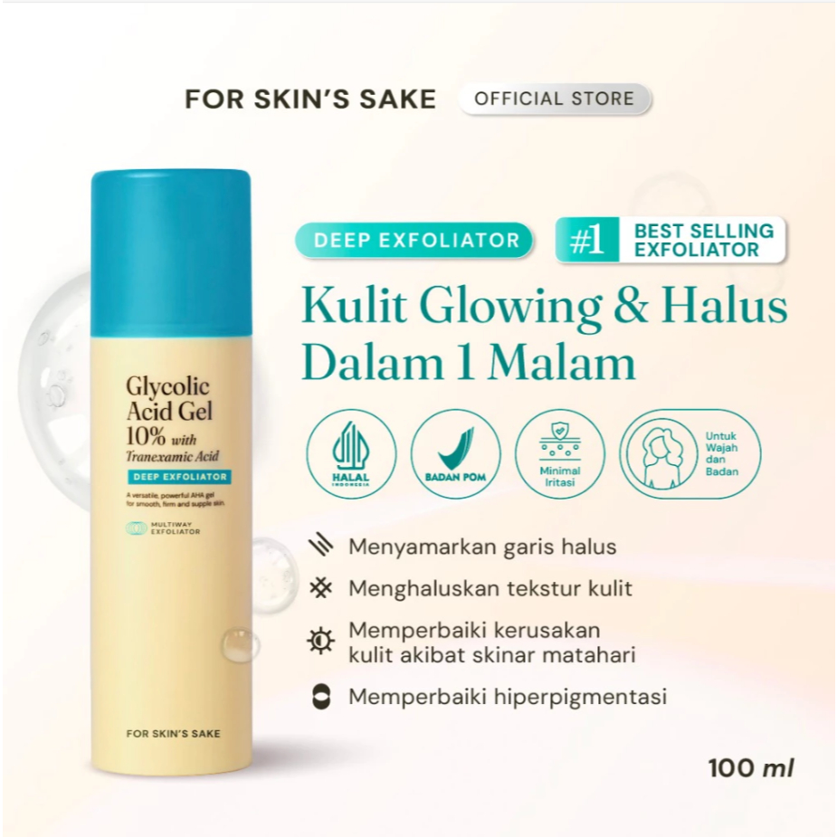 Jual FOR SKIN'S SAKE GLYCOLIC ACID GEL WITH TRANEXAMIC ACID 100ML - FSS ...
