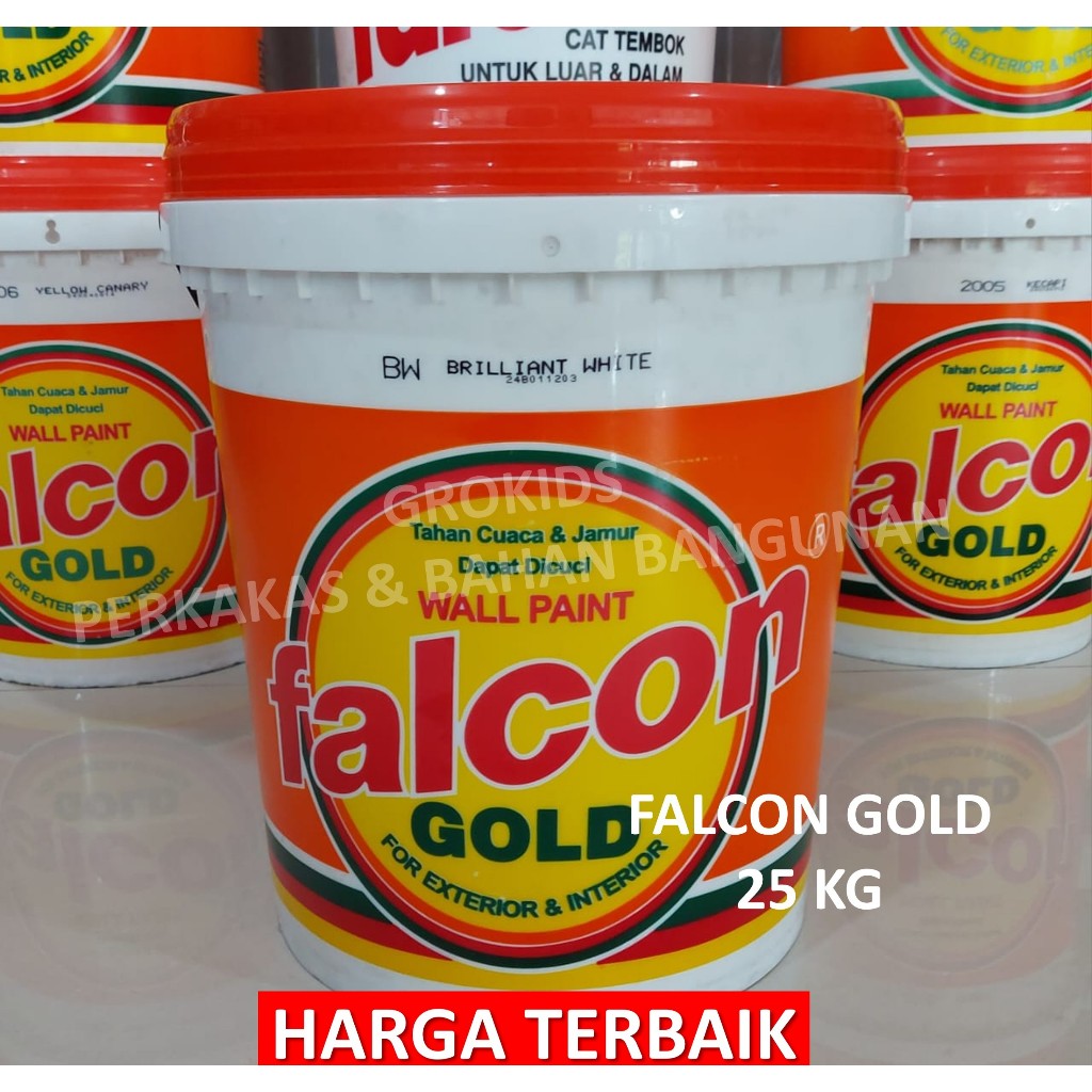 Jual Cat Falcon Gold Pail 25 Kg Interior dan Exterior | Cat Tembok ...