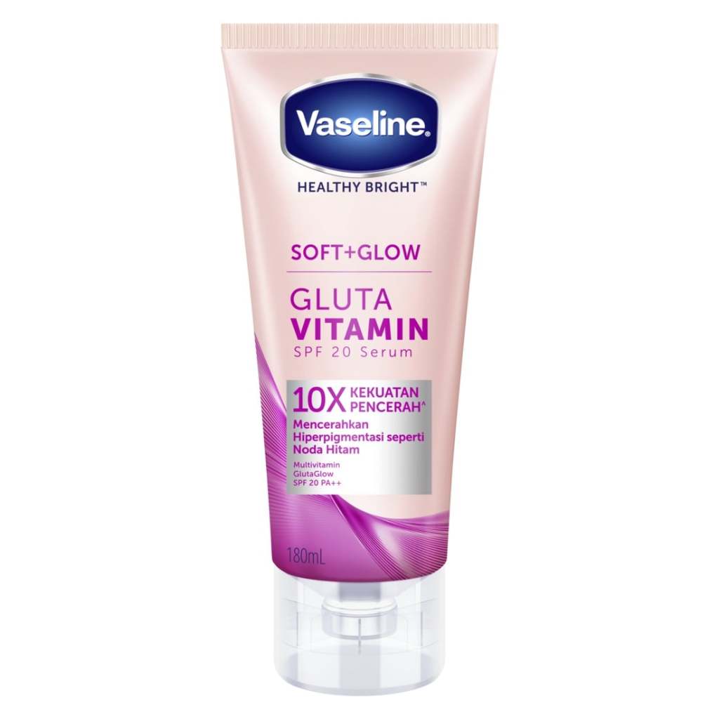 Jual VASELINE SOFT GLOW GLUTA VITAMIN SPF 20 BODY SERUM NIACINAMIDE ...