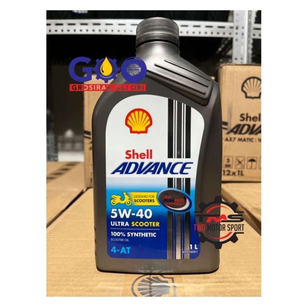 Jual Shell Advance Ultra Scooter 5W-40 4-AT 1L (Oli Motor Matic Full ...