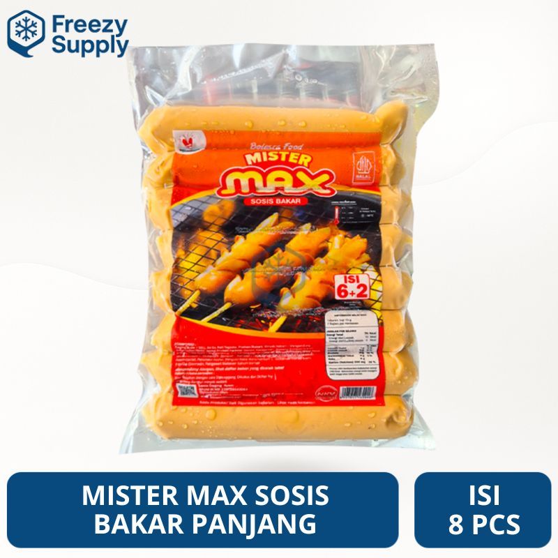 Jual Mister Max Sosis Bakar Panjang Isi 8 Pcs | Shopee Indonesia