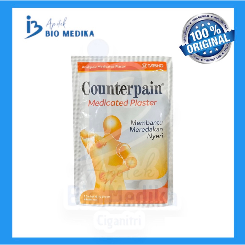 Jual COUNTERPAIN MEDICATED PLASTER PEREDA NYERI | Shopee Indonesia