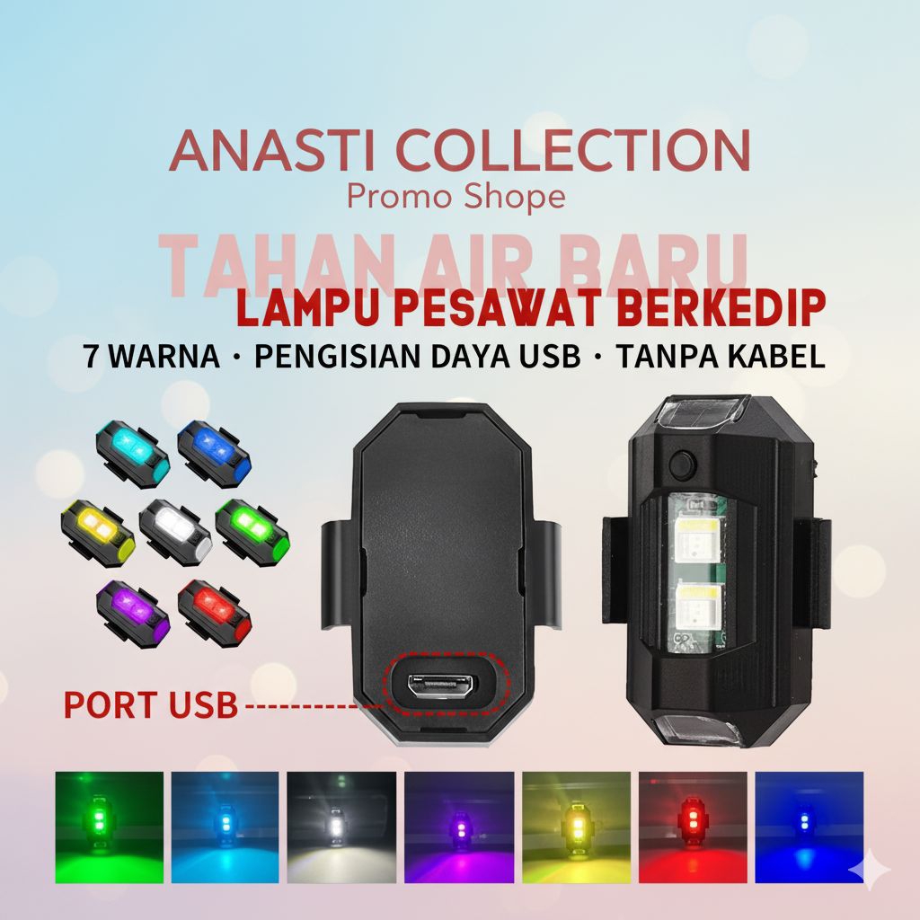 Jual 7 Warna Lampu LED Kedip Layang Layangan Lampu Drone Pesawat ...