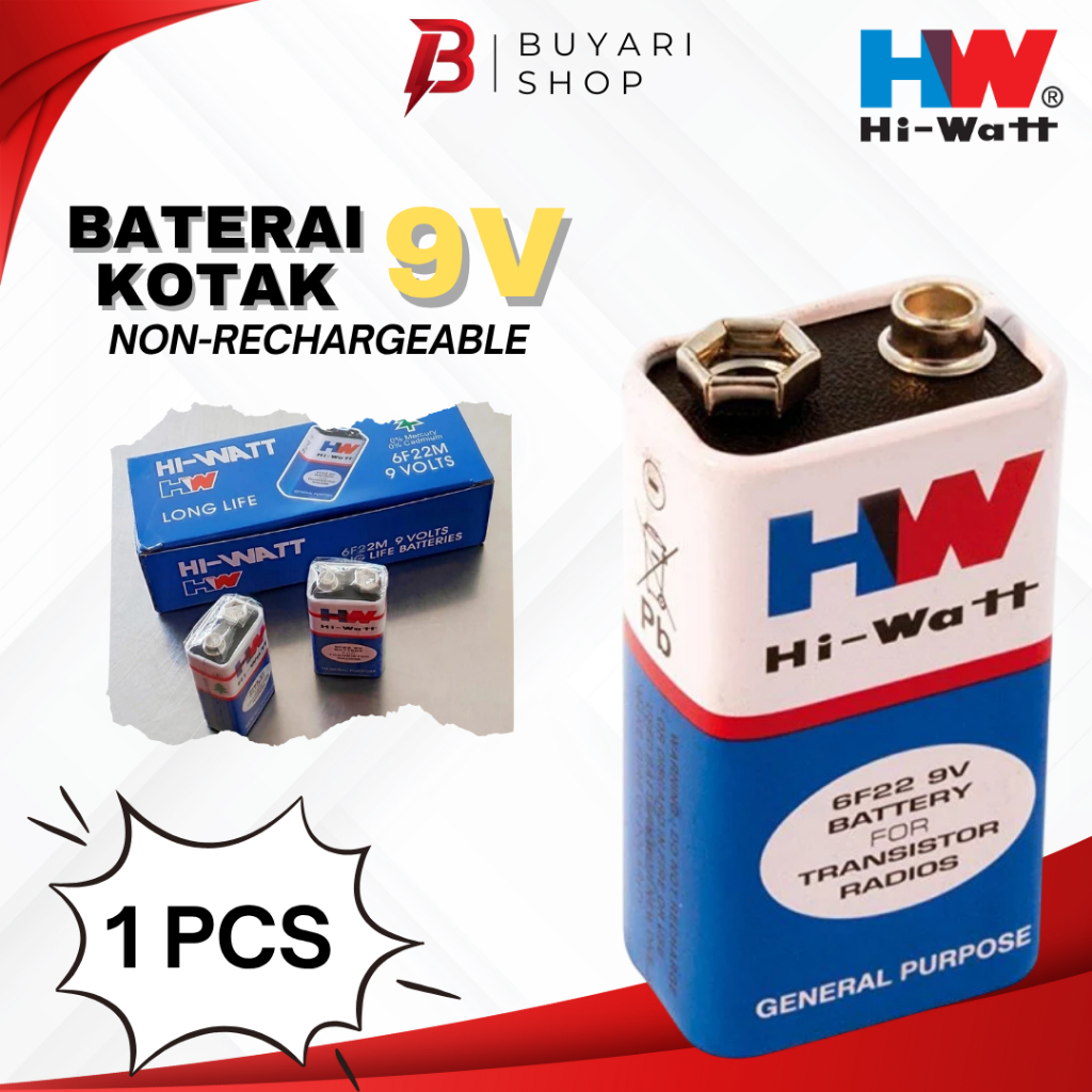 Jual Baterai Kotak 9 Volt Terlengkap & Harga Terbaru Juni 2026 | Shopee ...