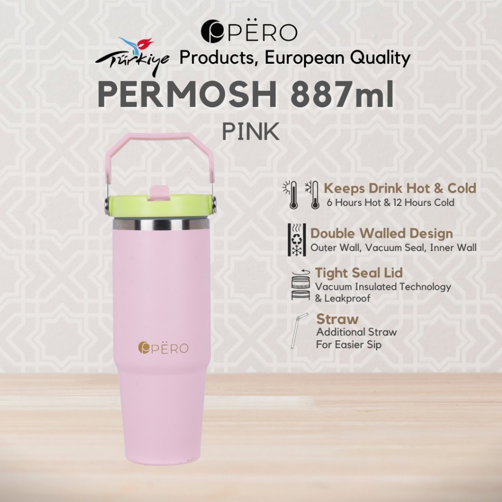Jual [Ilyas Bachtiar] Pre-Order Pero Colorful Flip Straw Tumbler Permos ...