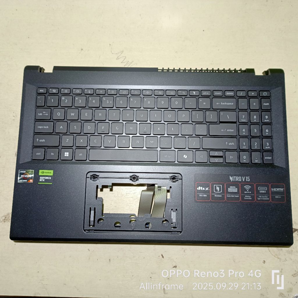 Jual Frame + Keyboard laptop ACER NITRO V15 ANV15-51-54KC ANV15-41 A515 ...