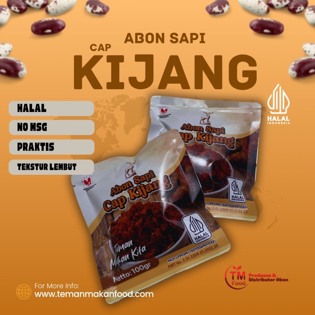 Jual Abon Sapi cap Kijang | Abon Halal | Abon MBG | Shopee Indonesia