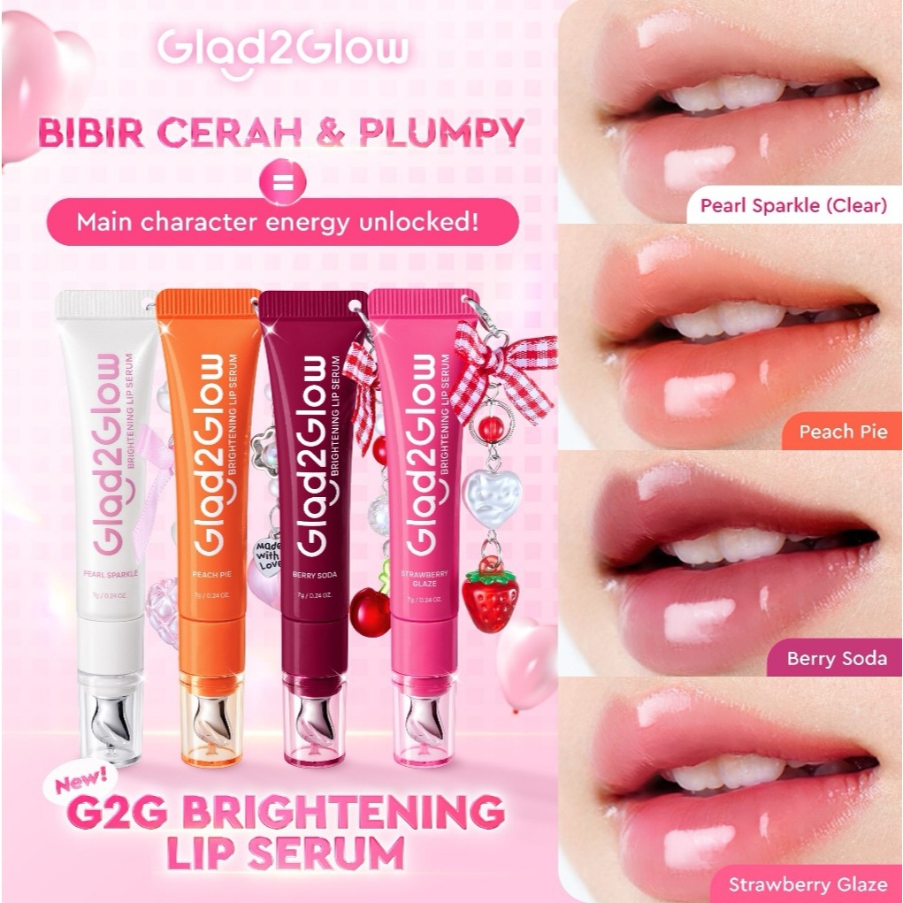 Jual Glad2Glow BRIGHTENING LIP SERUM 7g Mencerahkan Melembabkan dan ...