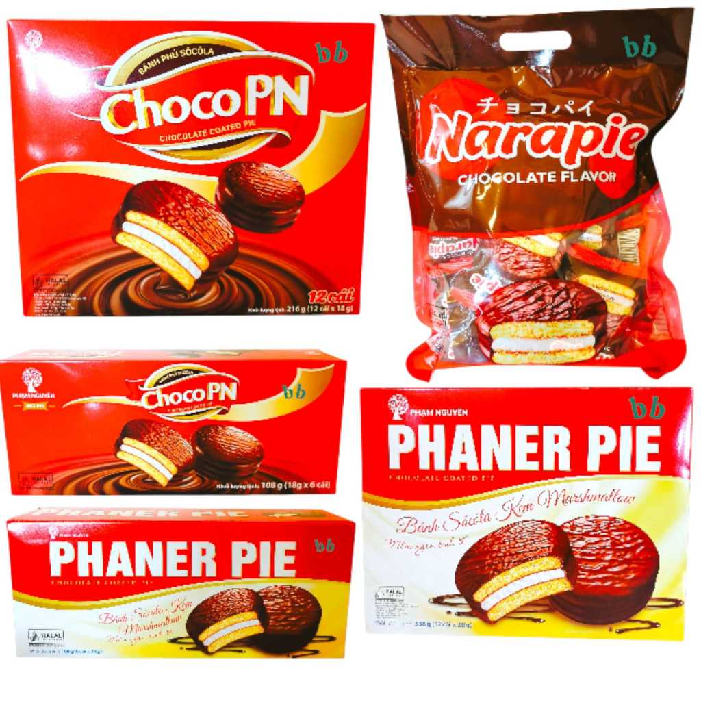Jual NARAYA NARAPIE PHAM NGUYEN CHOCO PN PHANER PIE Marshmallow Chocolate Pie Import Vietnam ...