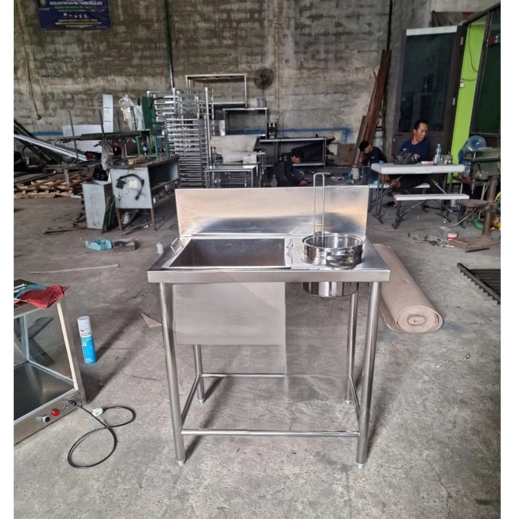 Jual Meja Dusting / Meja Tepung fried chicken stainless | Shopee Indonesia