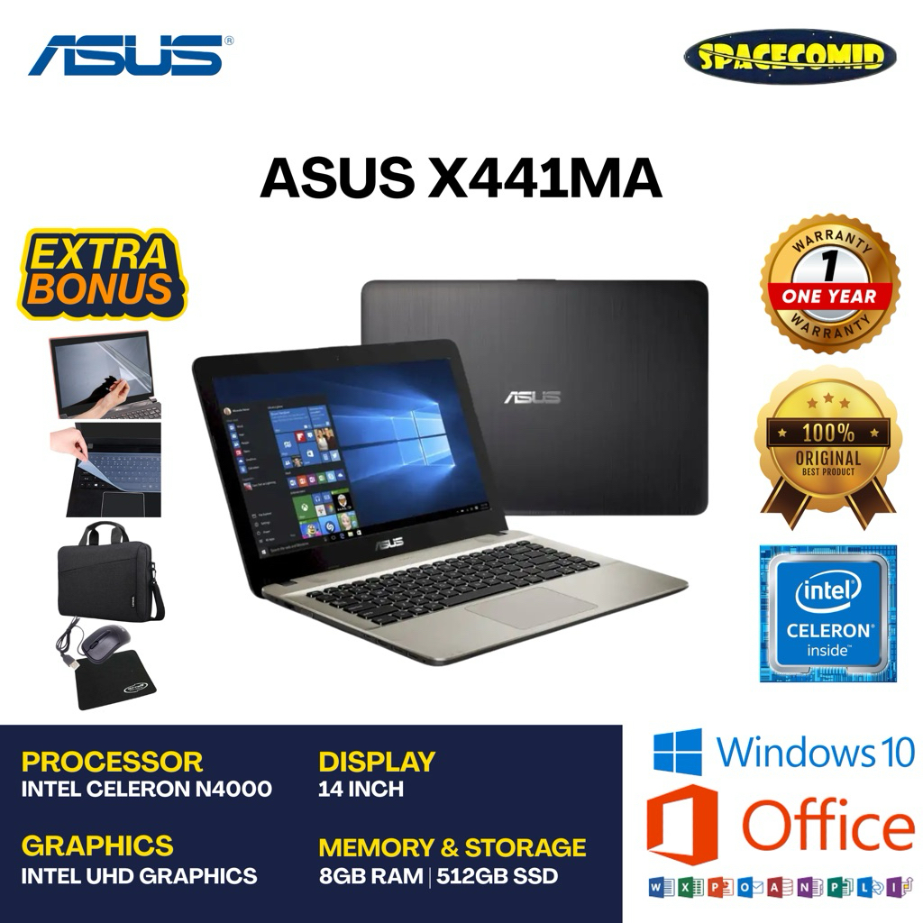 Jual ASUS X441MA [INTEL CELERON N4000] 8GB RAM | 512GB SSD | 14 INCH ...