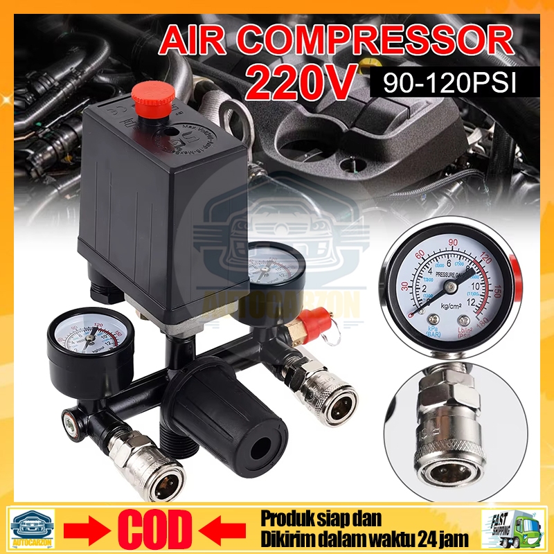 Jual Pressure Switch Otomatis Full Set Komplit Coupler, Safety Valve ...