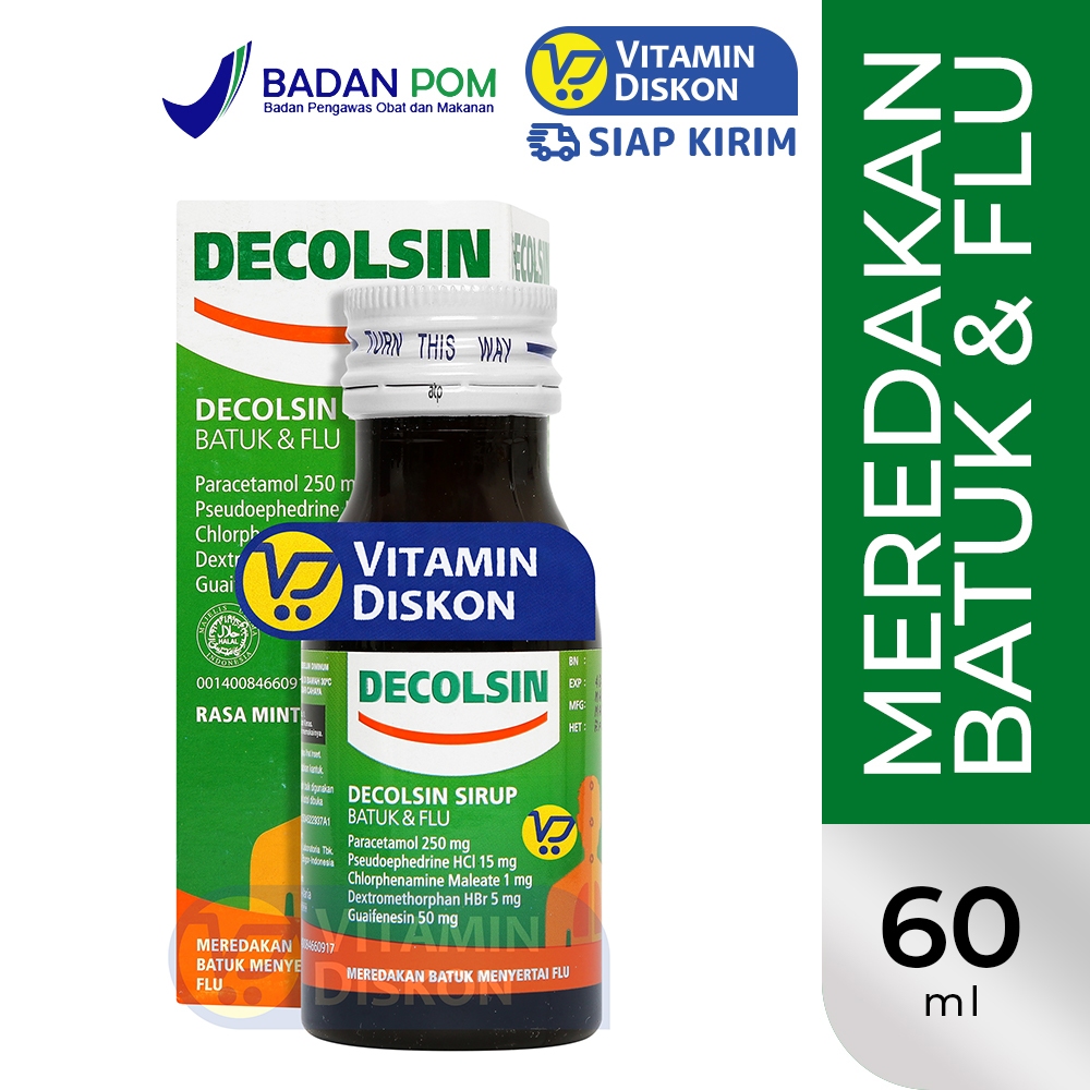 Jual DECOLSIN SIRUP - 60ML | Obat Batuk, Flu, Batuk Berdahak, Pilek ...