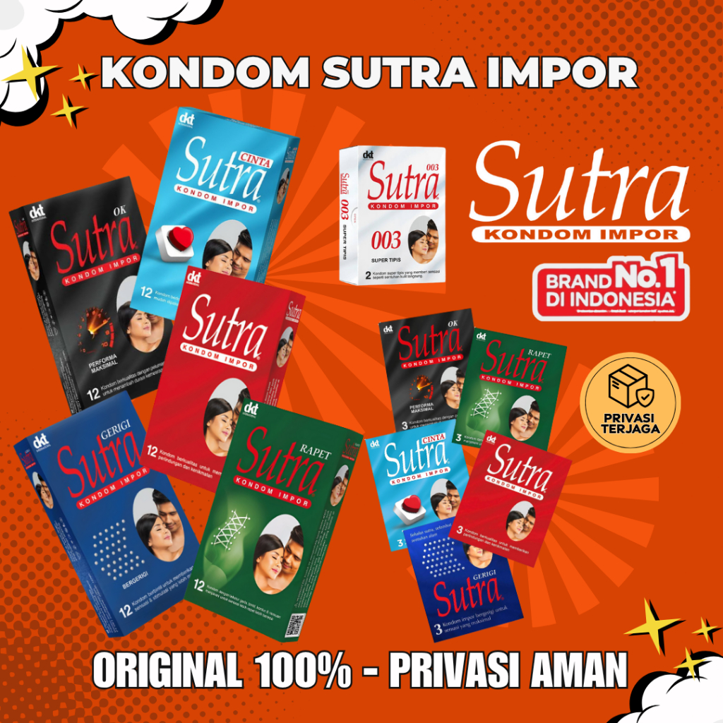 Jual PRIVASI 100% AMAN | Kondom SUTRA Impor All Series Gerigi Polos ...