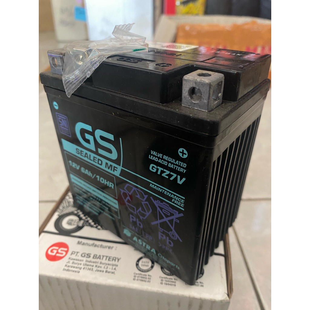 Jual Aki Motor GS Astra MF GSMF-GTZ-7V | Shopee Indonesia