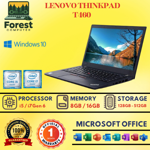 Jual Lenovo ThinkPad T460 Core i5 / i7 Gen 6 / 7 Ram 8GB / 16GB SSD ...