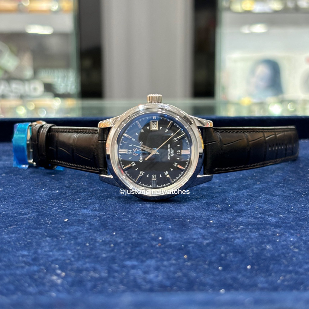 Jual Seikomod GS GMT Automatic NH34 Black | Shopee Indonesia
