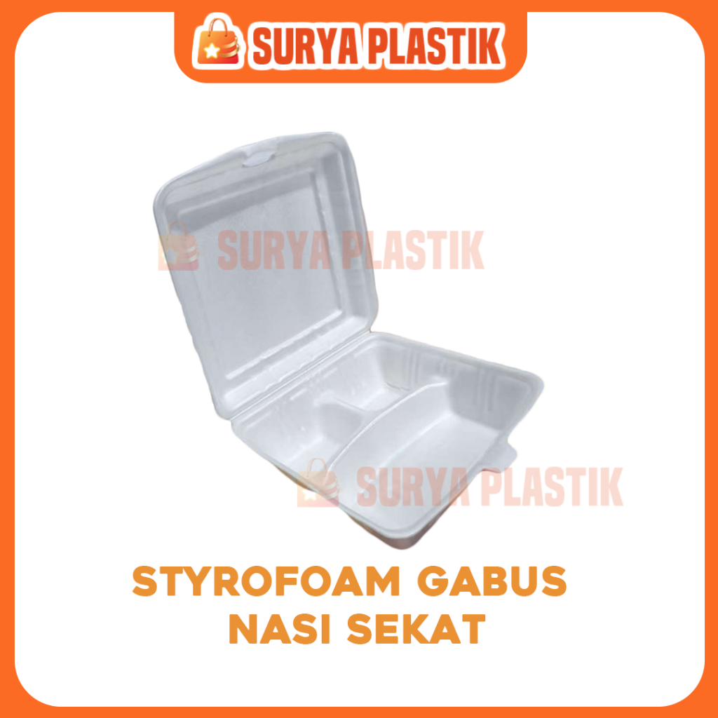 Jual GABUS NASI STYROFOAM POLOS/SEKAT @25 LBR (HARAP TAMBAHKAN EXTRA ...