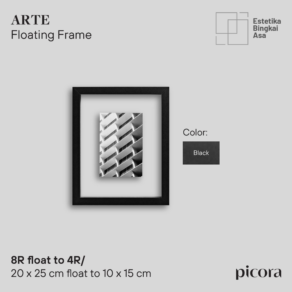 Jual [PICORA SURABAYA] ARTE Floating Frame 20x25cm (8R) Bingkai Pigura ...