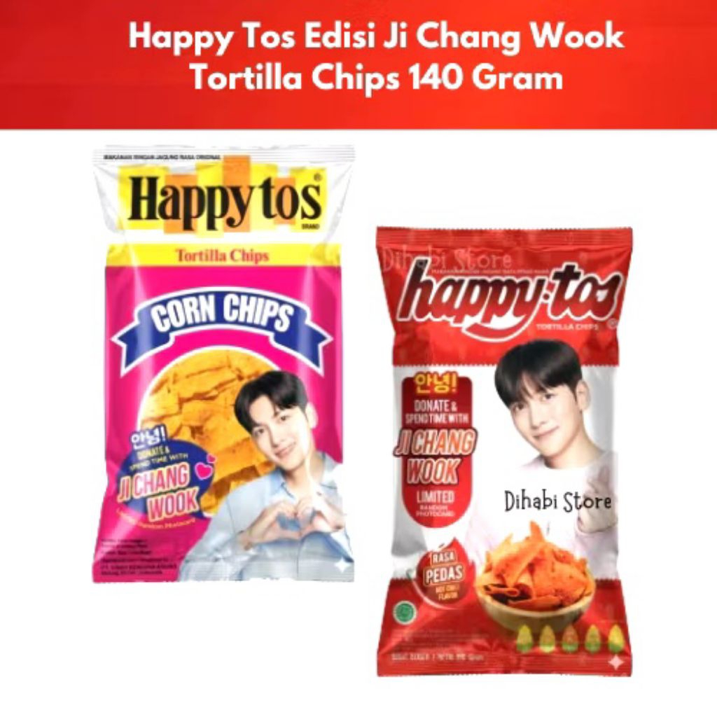 Jual Happy Toss Tortilla Chips Original Hot Chili 140 gr edisi Ji Chang ...