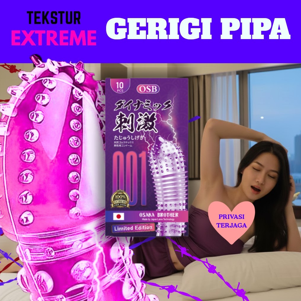 Jual Kondom Tipis Gerigi Premium - 001 & Anti Bocor - Ultra Tipis - COD ...