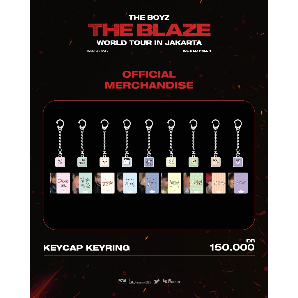 Jual THE BOYZ WORLD TOUR in JAKARTA OFFICIAL MD - KEYCAP KEYRING ...