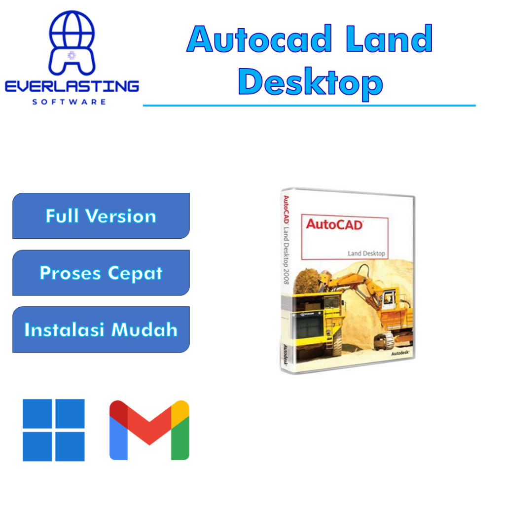 Jual AutoCad Land Desktop Full Version Software Pembuat Digital Terrain ...