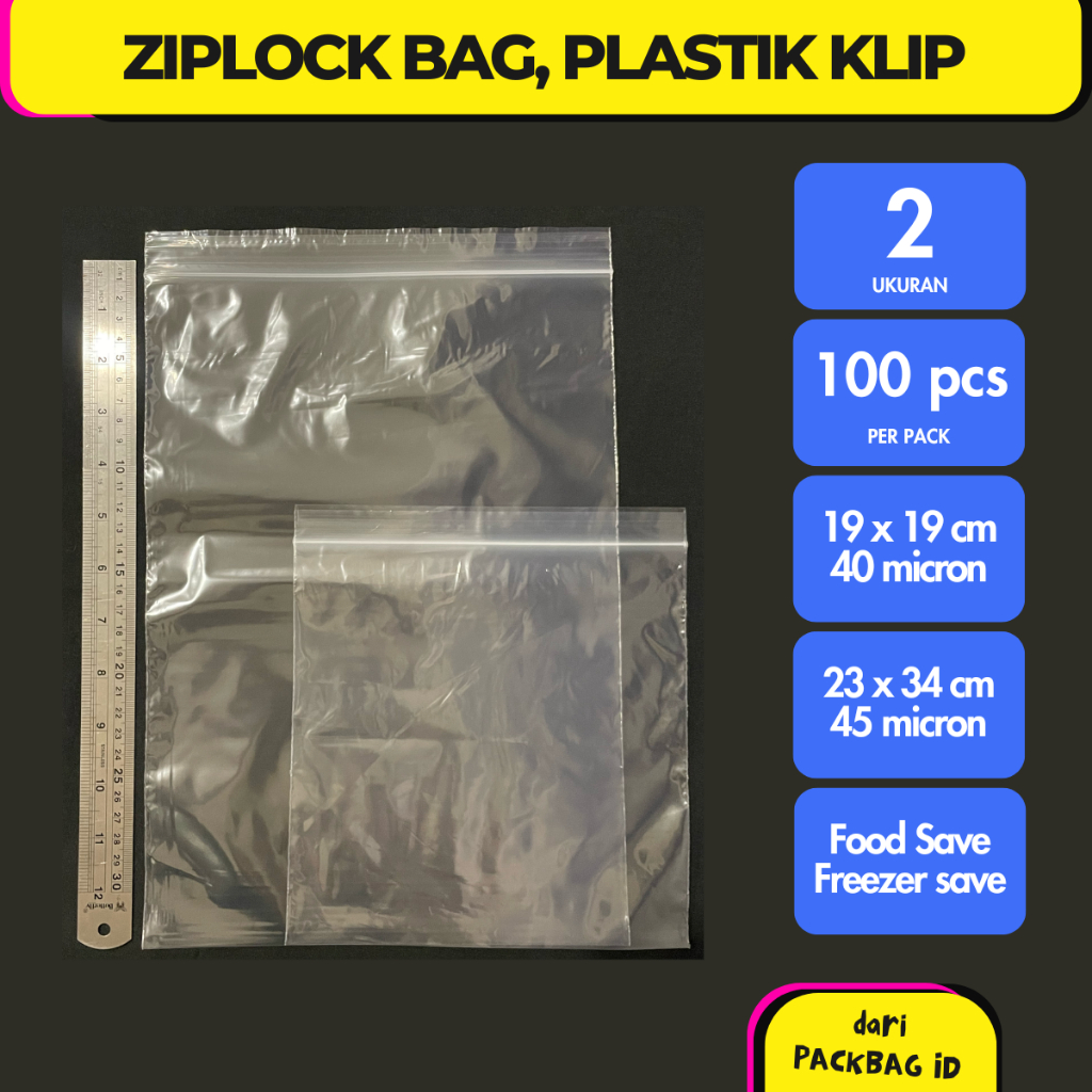 Jual Plastik Klip, Plastik Ziplock Besar dan Tebal, Gripseal, Food ...