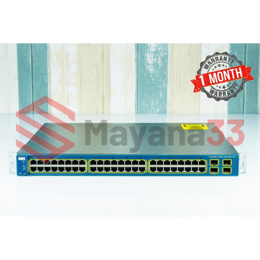 Jual Switch Hub POE Cisco Catalyst 3560 48 Port Type Ws-C3560-48PS-S ...