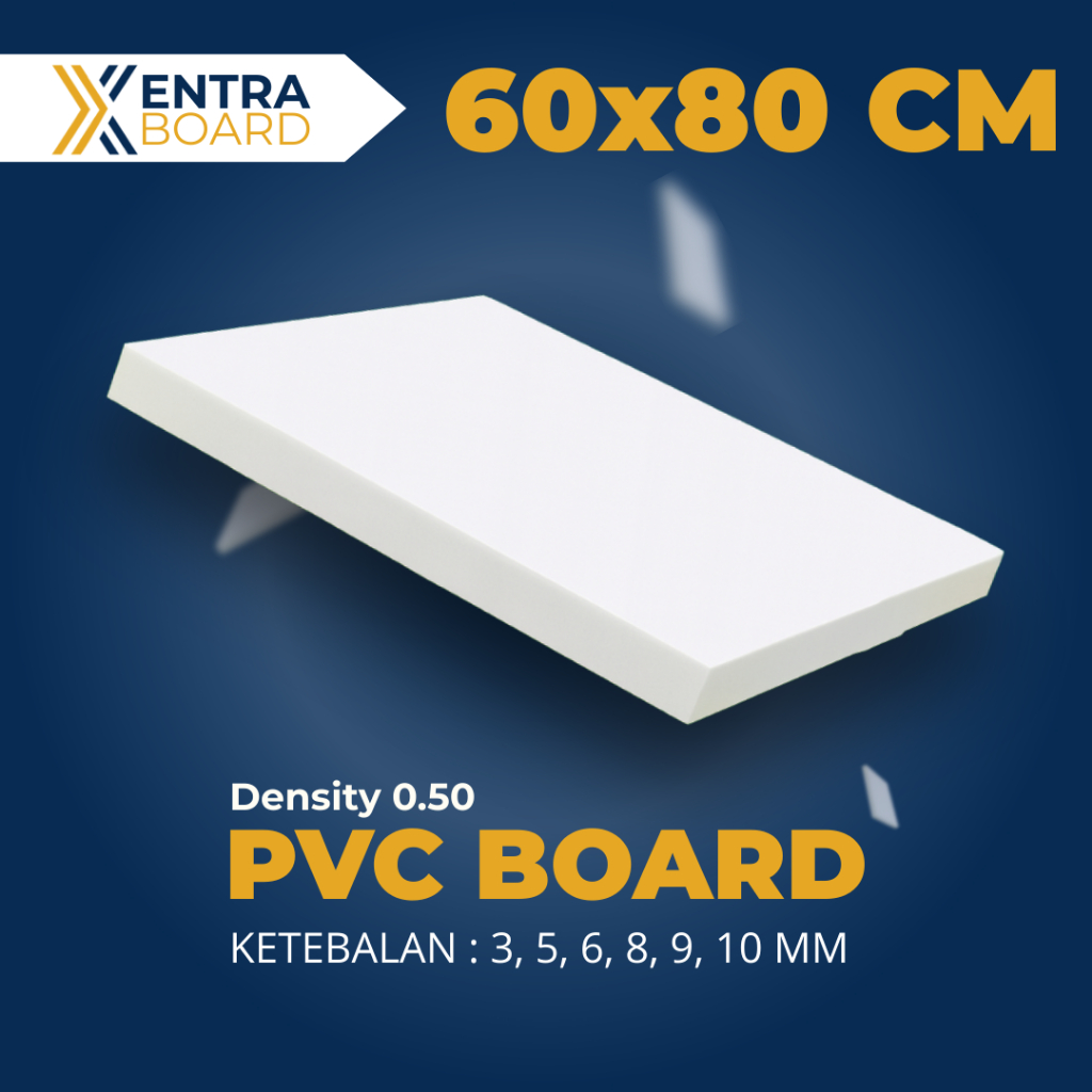 Jual Papan PVC | PVC Foam Board Putih 60 x 80 cm | Tebal 3mm/5mm/6mm ...