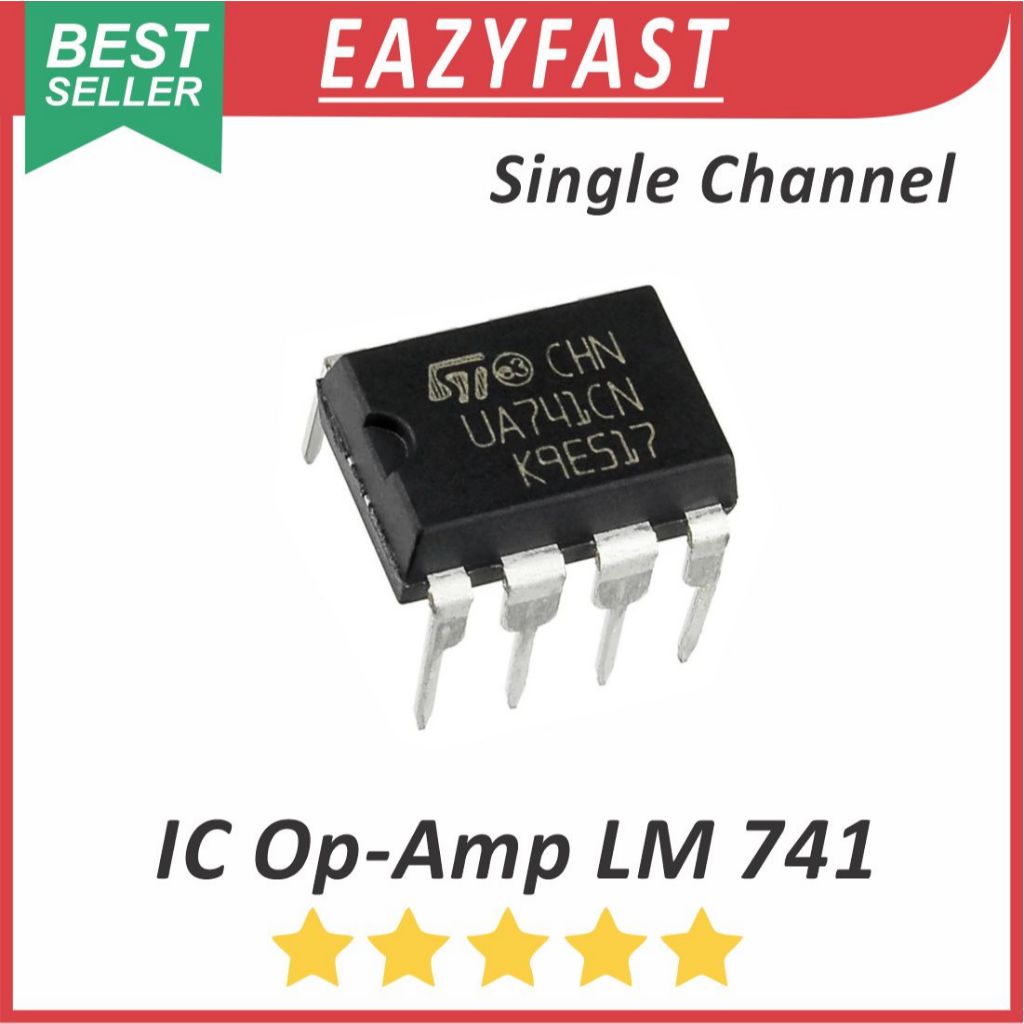Jual IC Op Amp LM741 UA741 LM UA 741 CP CN DIP Transistor Chip ...