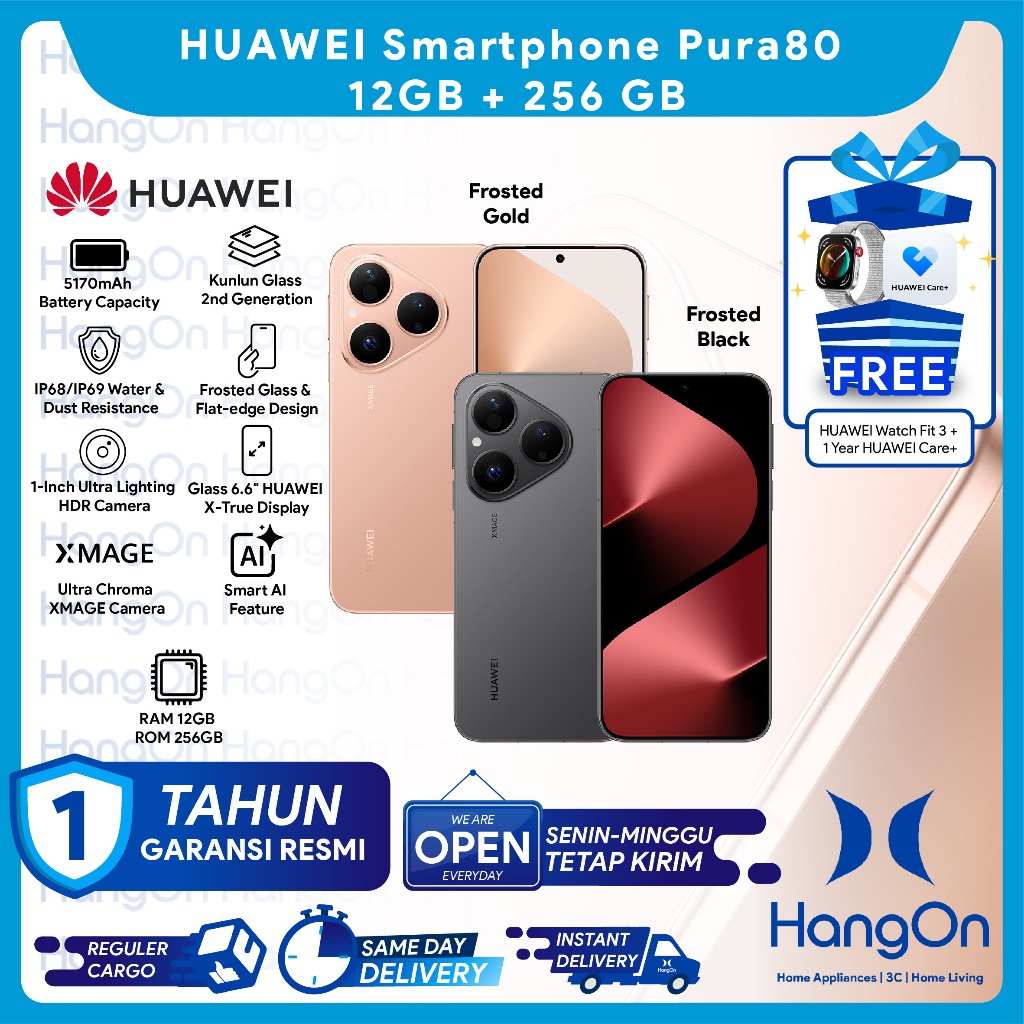 Jual HUAWEI Pura 80 Smartphone 12GB + 256GB | True-to-Life XMAGE Camera ...
