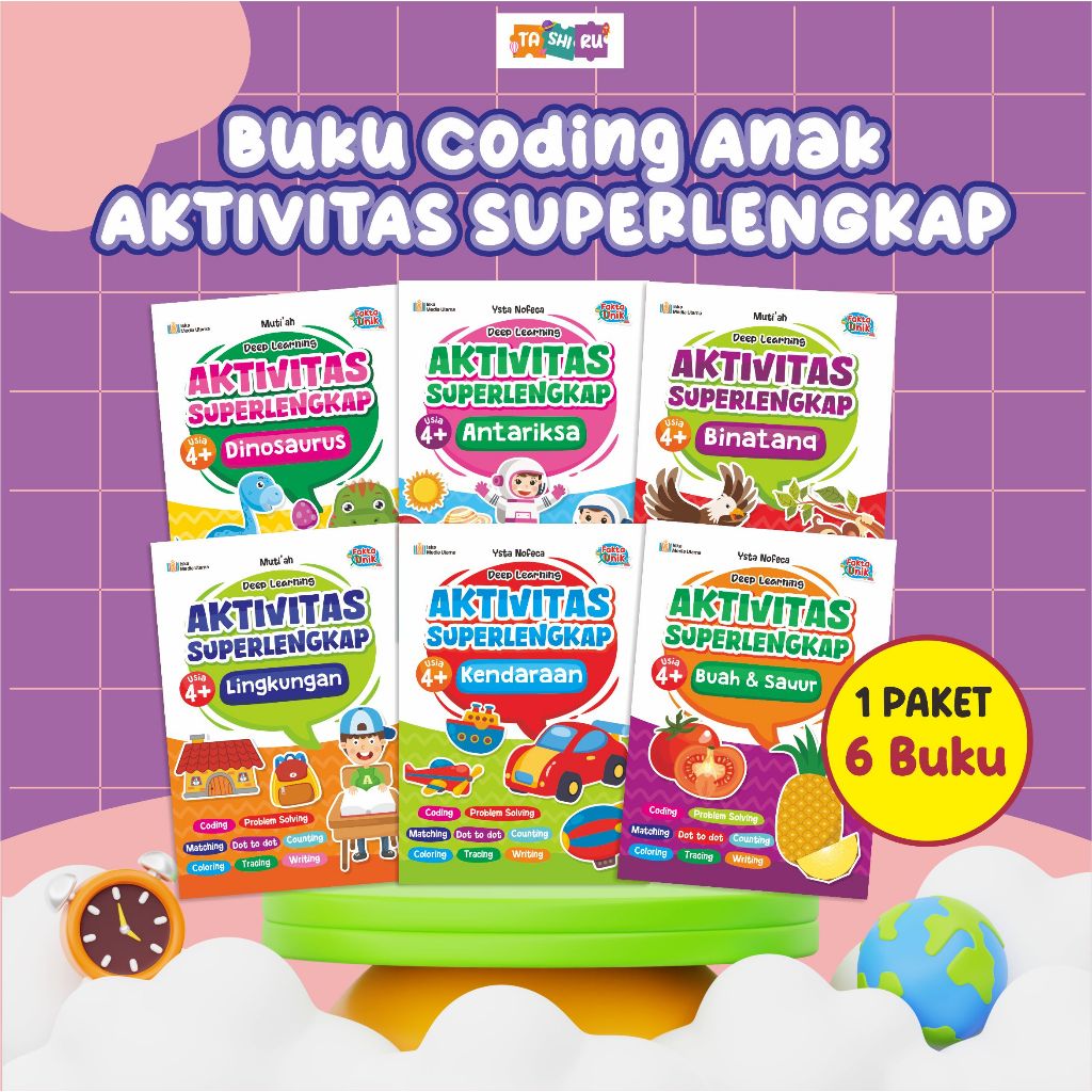 Jual Paket Buku Coding Anak AKTIVITAS SUPERLENGKAP Edukasi Belajar ...