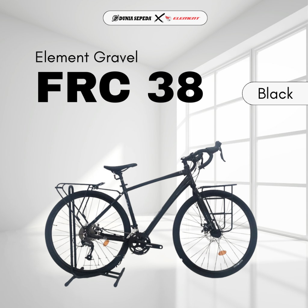 Jual SEPEDA GRAVEL BIKE ELEMENT FRC 38 NEW 2025 ALLOY 16 SPEED | Shopee Indonesia